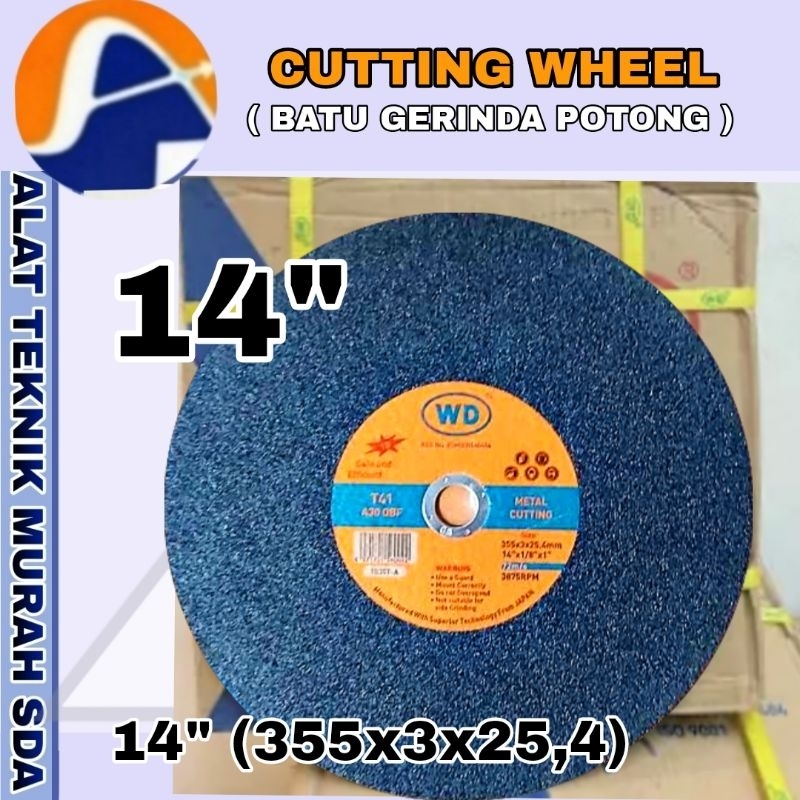 Jual WD Batu Gerinda Potong 14" INCH x 3 MM / Mata Gerinda WD 14 ...