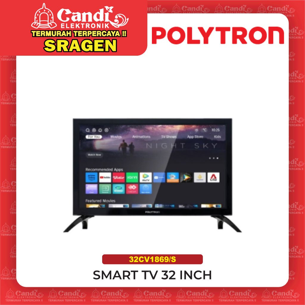 Jual POLYTRON Smart Digital TV 32 Inch - 32CV1869/S | Shopee Indonesia