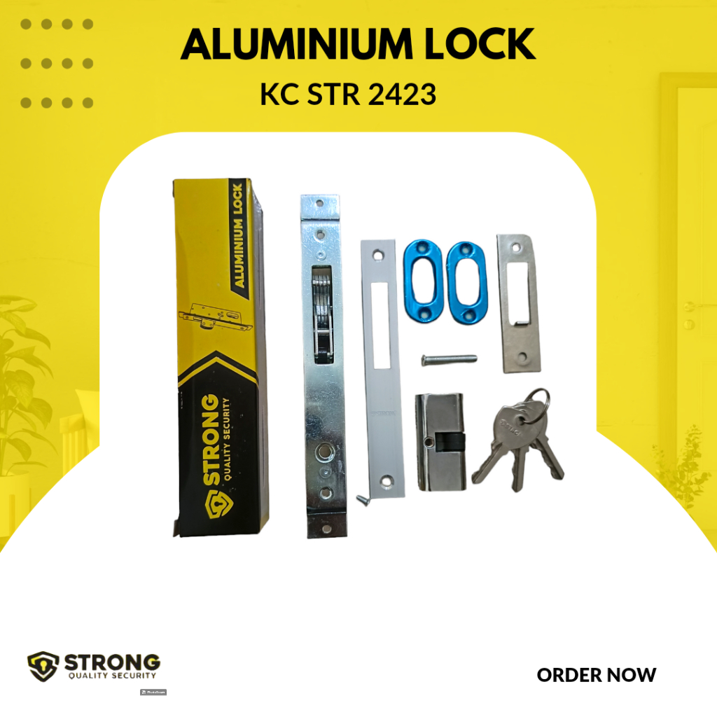 Jual KUNCI PINTU ALUMINIUM GESER/ SLIDING DOOR LOCK ALUMINIUM 2423 ...