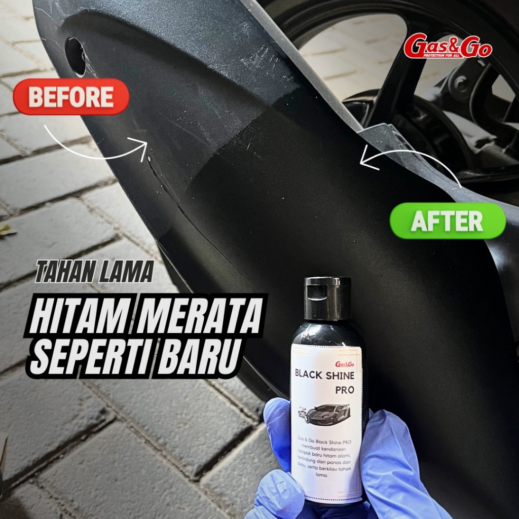 Jual Gas & Go Black Shine PRO Penghitam Body Motor Mobil Penghitam Body ...