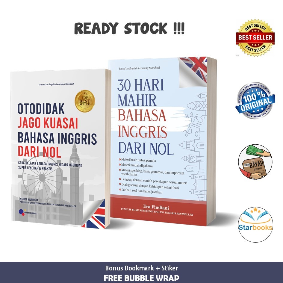 Jual Buku 30 Hari Mahir Bahasa Inggris Dari Nol & Otodidak Jago Kuasai B.Inggris - Garda (Buku ...