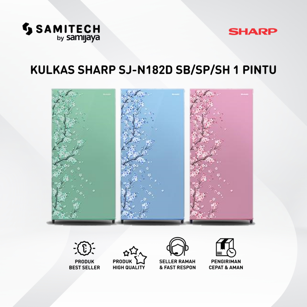 Jual KULKAS 1 PINTU SHARP SJ-N182D / SJ N 182D SAKURA SERIES BERGARANSI ...