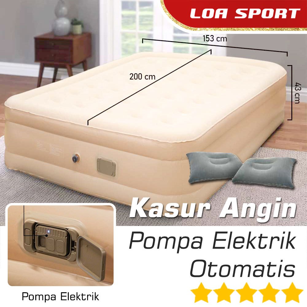 Jual Kasur Angin Pompa Elektrik Otomatis USB Rechargeable Plus Bantal ...