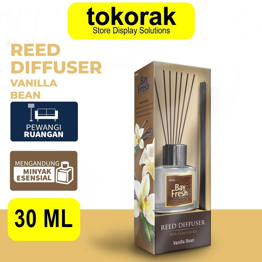Jual BAYFRESH REED DIFFUSER DEVICE PENGHARUM RUANGAN VANILLA BEAN 30 ML | Shopee Indonesia