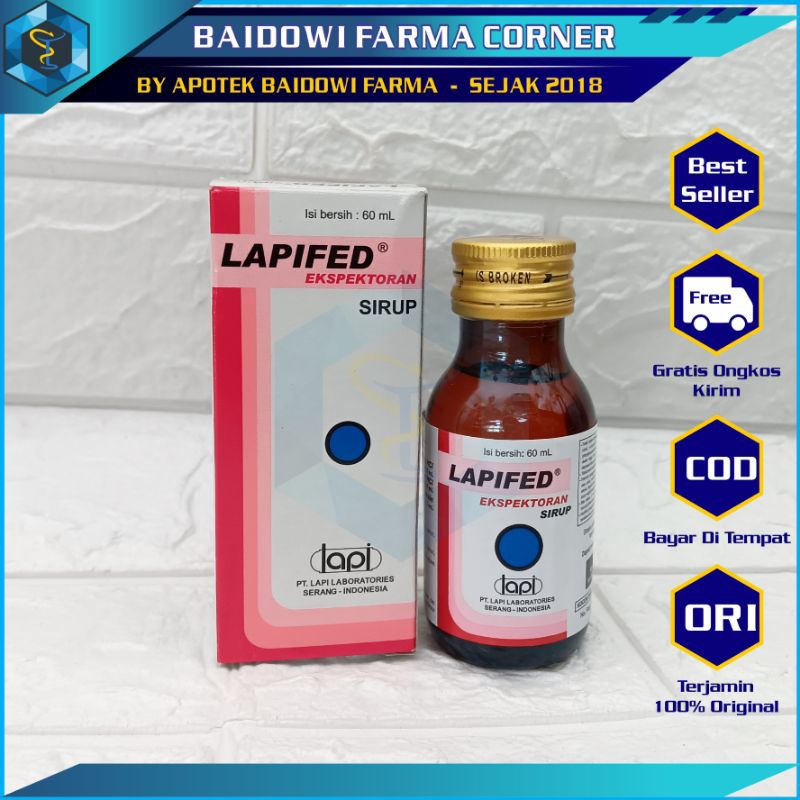 Jual LAPIFED EKSPEKTORAN SYR 60ML | Shopee Indonesia