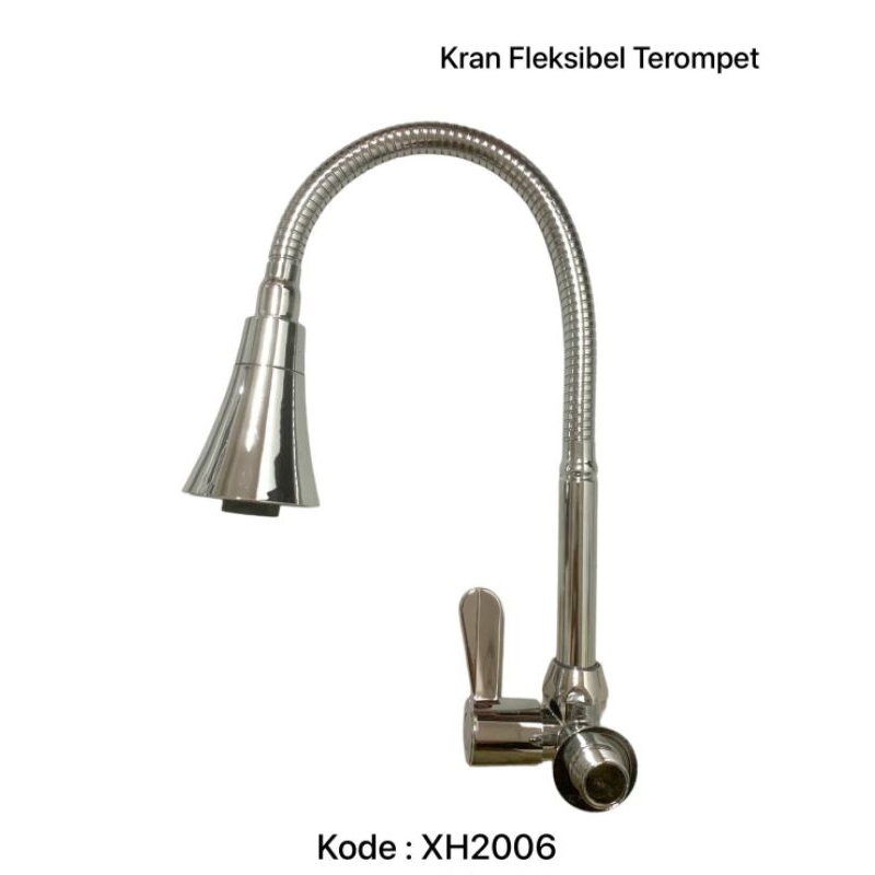 Jual Kran Sink flexible Stainless tembok/ Keran cuci piring flexible nempel dinding | Shopee ...