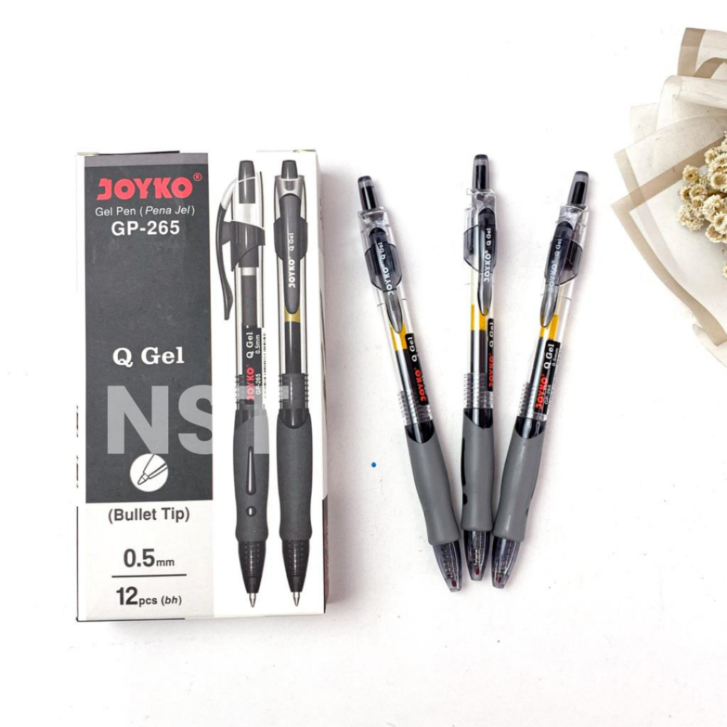 Jual Gel Pen Pulpen Pena Joyko GP-265 Black / Blue / Red Q Gel 0.5 mm - 1 PCS | Shopee Indonesia