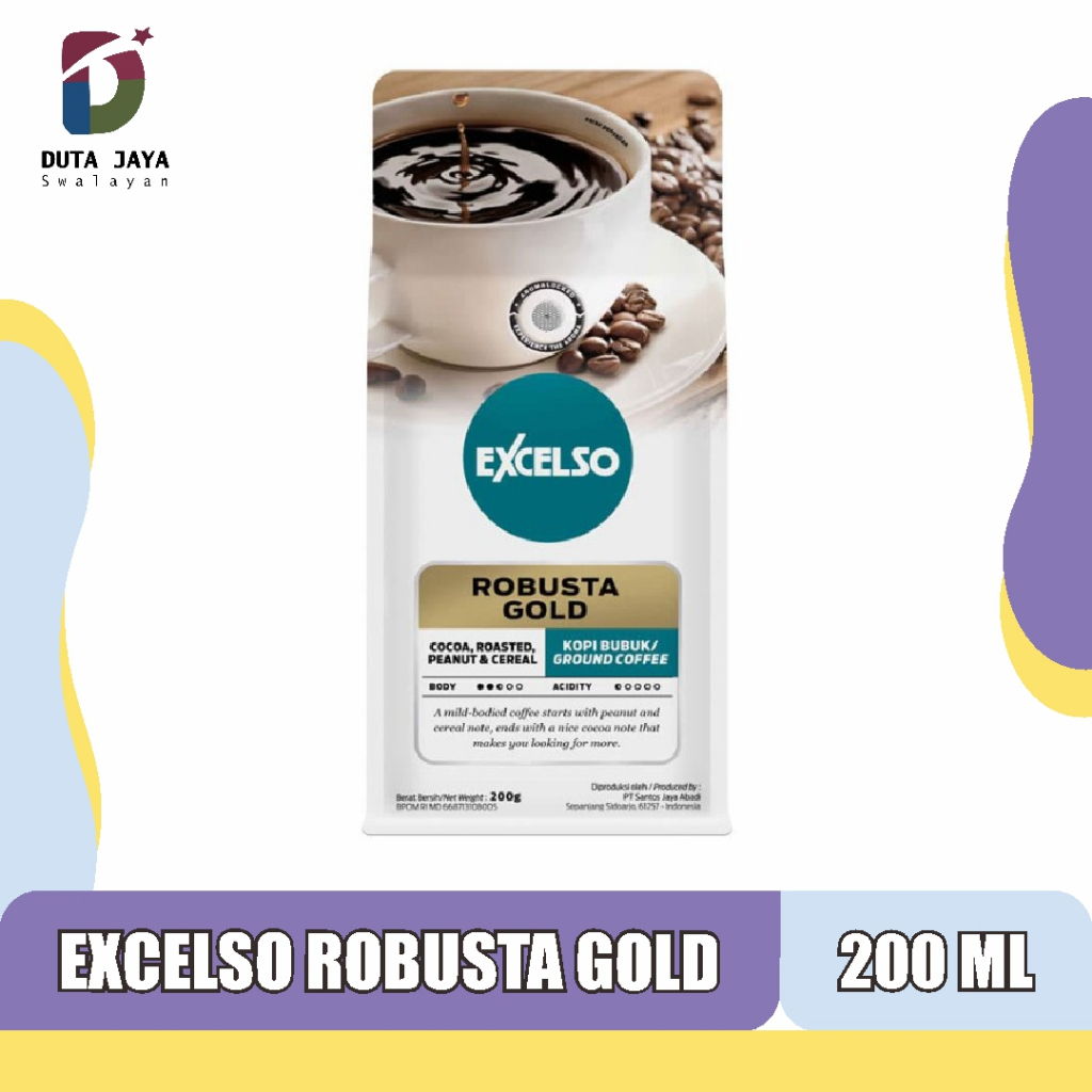 Jual Excelso Robusta Gold Kopi Bubuk 200 Gram | Shopee Indonesia