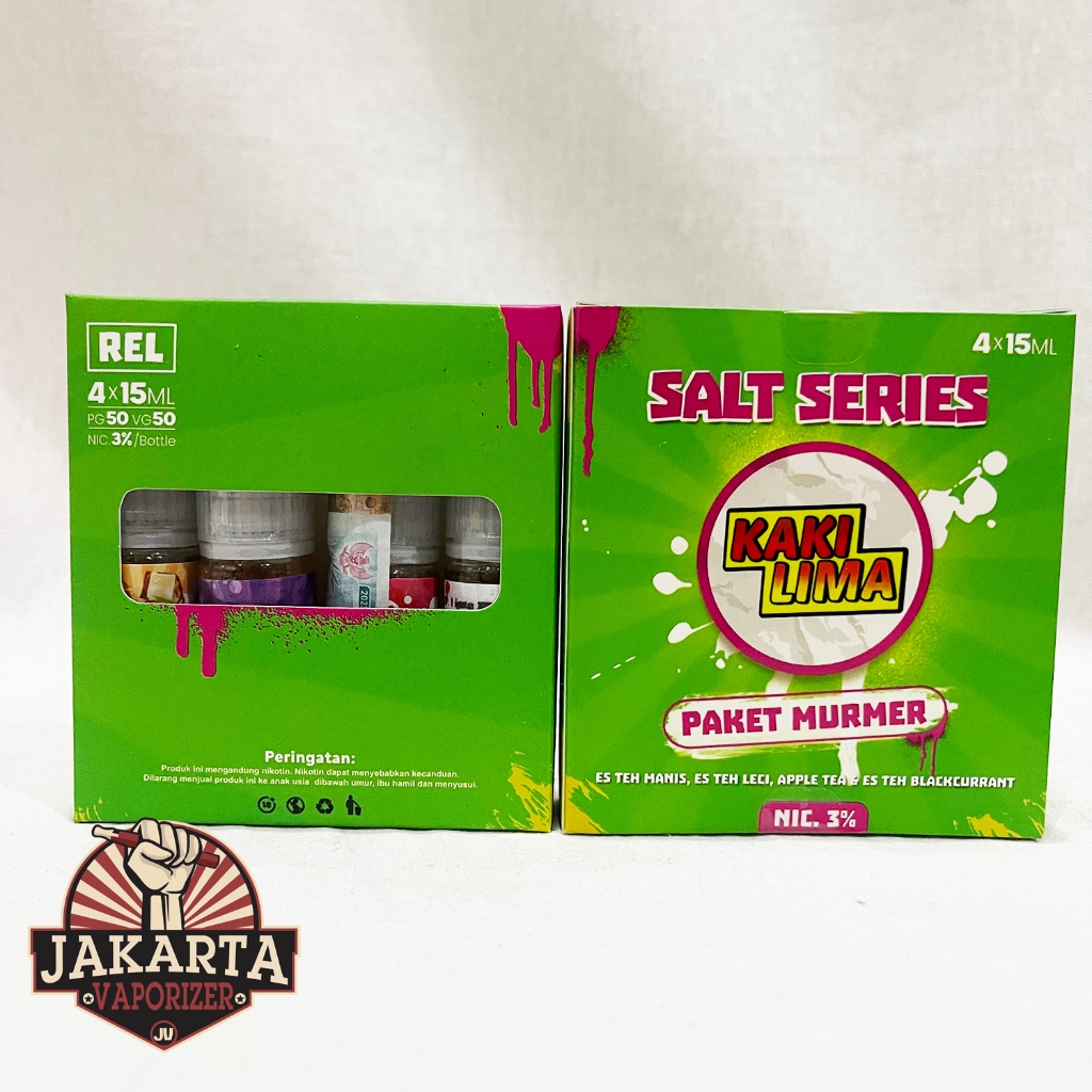 Jual [SALT] ES TEH SERIES KAKI LIMA PAKET MURMER SALT 15ML X 4PCS 3% BY ...