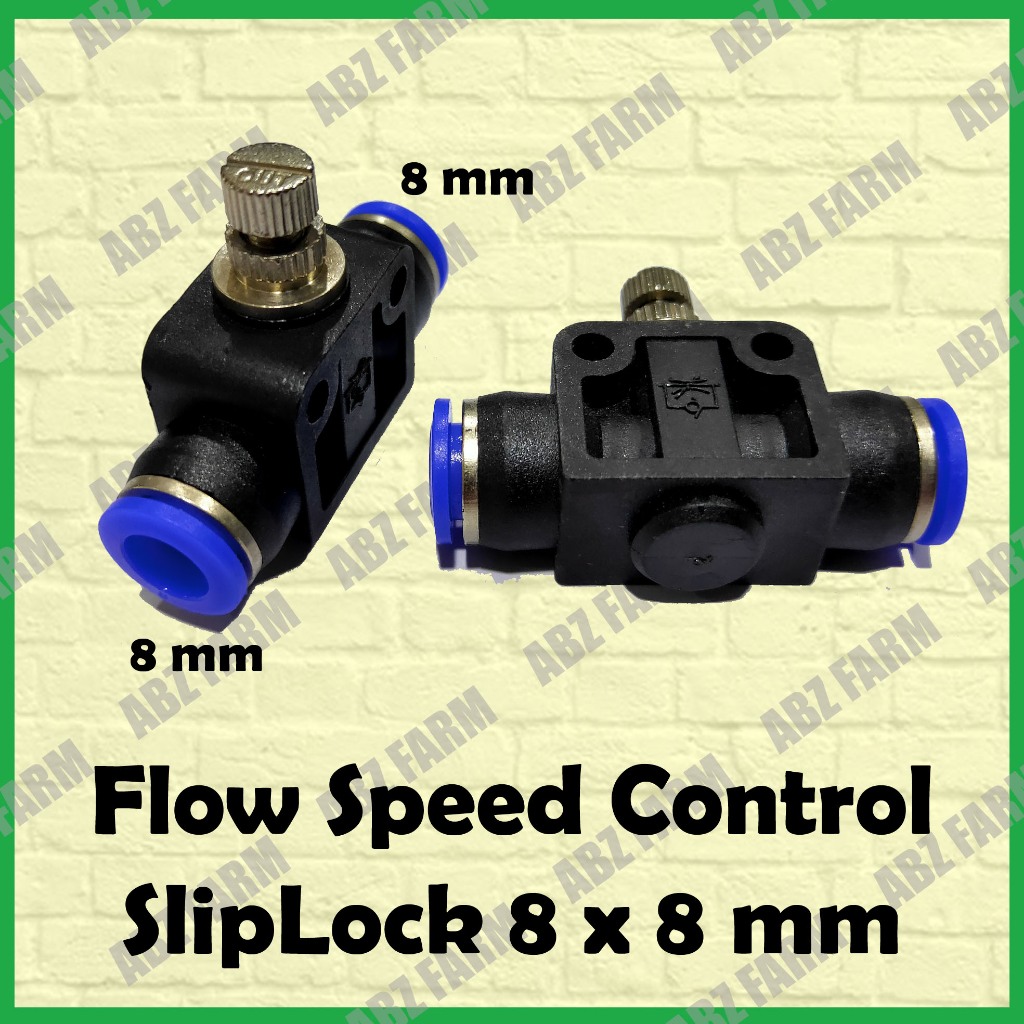 Jual FITTING PNEUMATIC SLIP LOCK SPEED / FLOW CONTROL 8 MM | Shopee ...