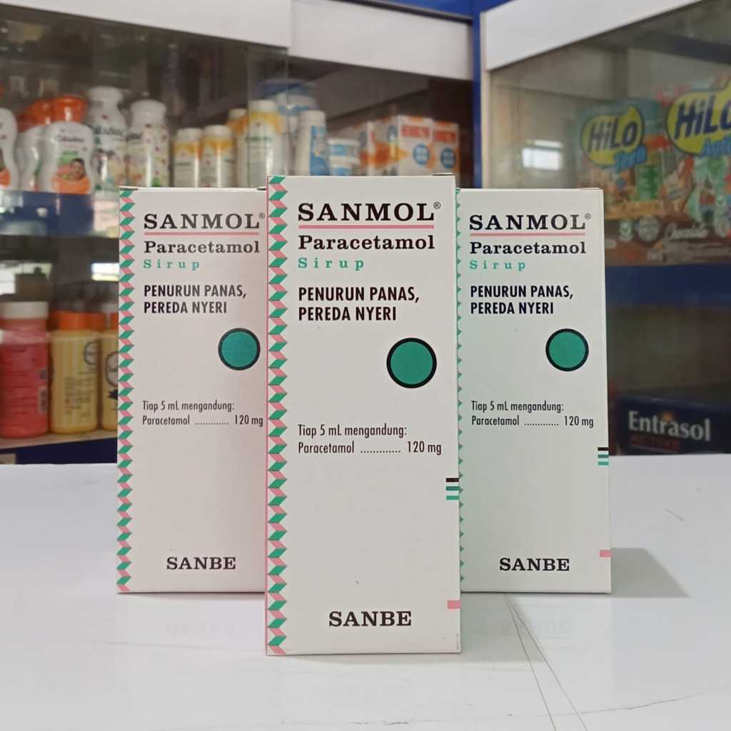 Jual SANMOL SIRUP 60ml - Syrup Demam / Panas / Pereda Nyeri Untuk Anak | Shopee Indonesia