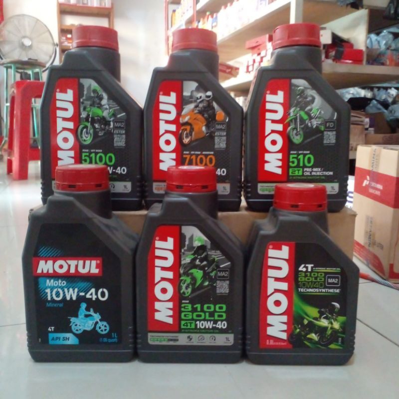Jual OLI MESIN MOTOR BEBEK SPORT MOTUL 2T 4T MOTO 7100 5100 3100 1000ml 800ml | Shopee Indonesia