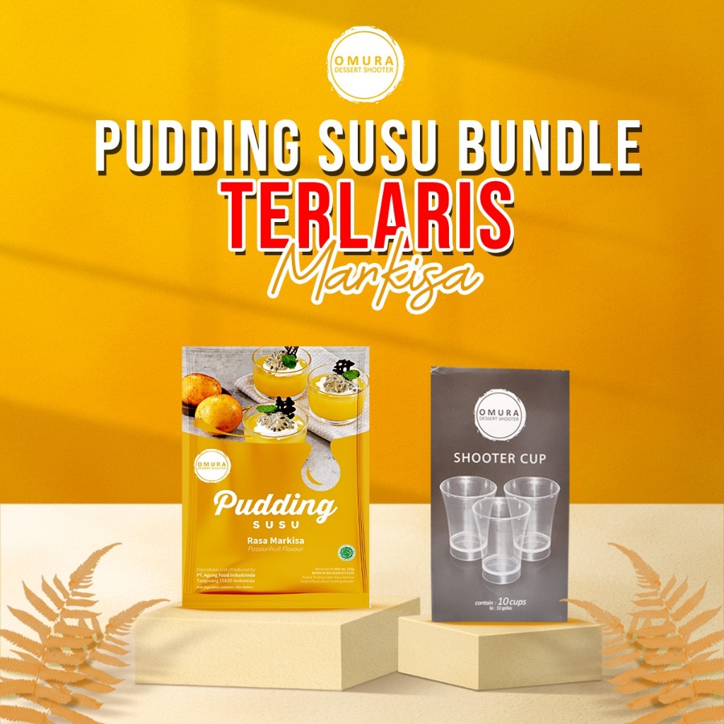Jual [BUNDLE CUP] Omura Dessert Shooter Puding Susu Rasa Markisa ...