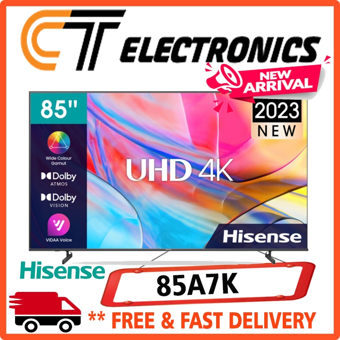 Jual HISENSE 85A7K VIDAA SMART TV 4K 85 INCH SMART OS ANDROID 85A7 | Shopee Indonesia