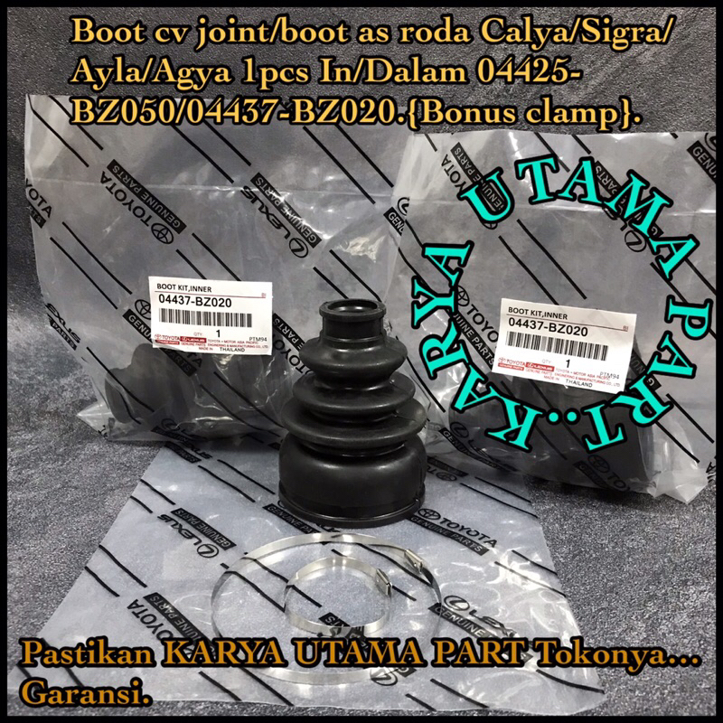 Jual Boot CV Joint/Boot As Roda Calya/Sigra/Ayla/Agya/Agya 1Pcs In/Dalam 04425-BZ050/04437-BZ020 ...