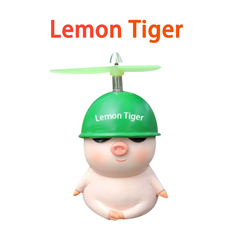 Jual Lemon Tiger Topi hijau babi anak-anak mainan ornamen kartun hewan ...