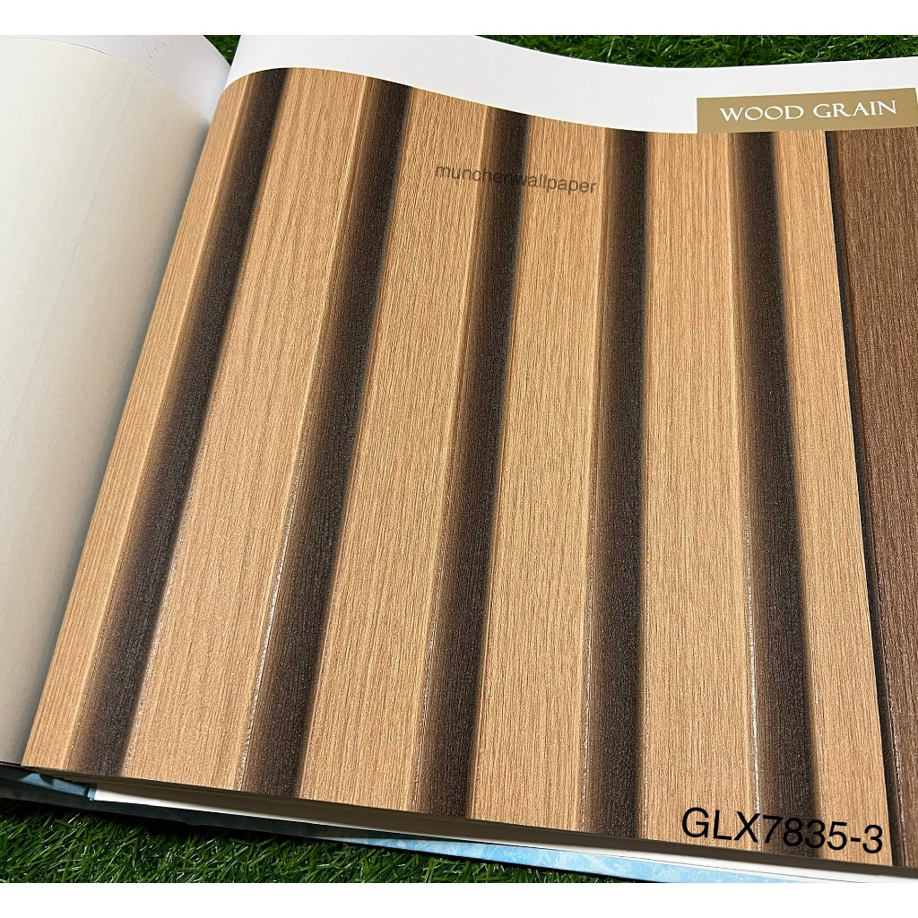 Jual Wallpaper Dinding Korea Motif Kayu Panel WPC 3D Effect Roll Besar ...