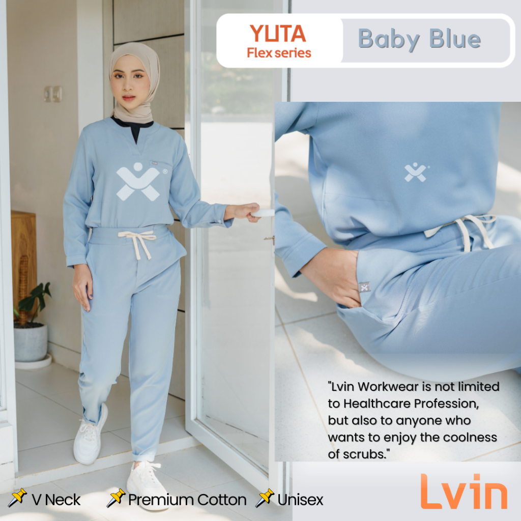 Jual [ Lvin ] FLEX V - YUTA - Baju OKA V neck Lengan Panjang / Baju ...
