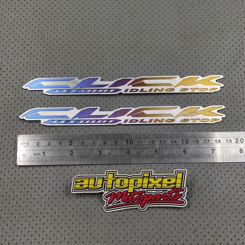 Jual Emblem click techno titanium emblem titan vietnam (sepasang ...