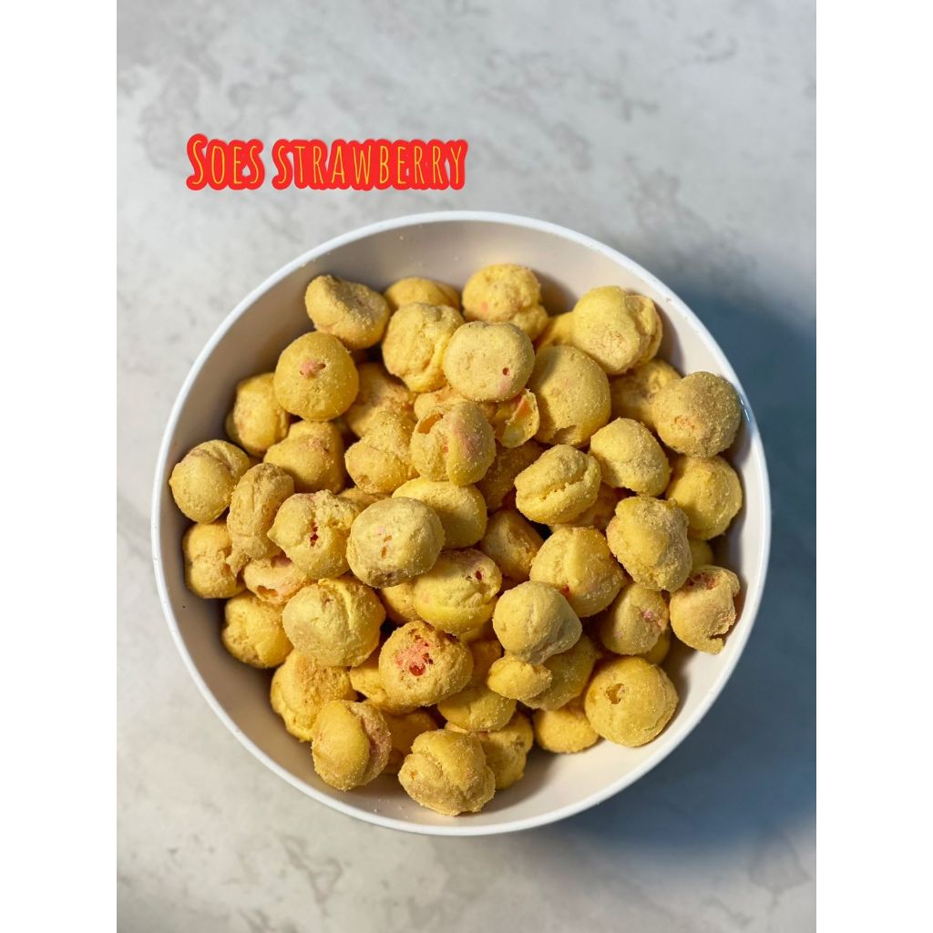 Jual Soes Strawberry Cream 500 gr (1/2 kg) | Shopee Indonesia