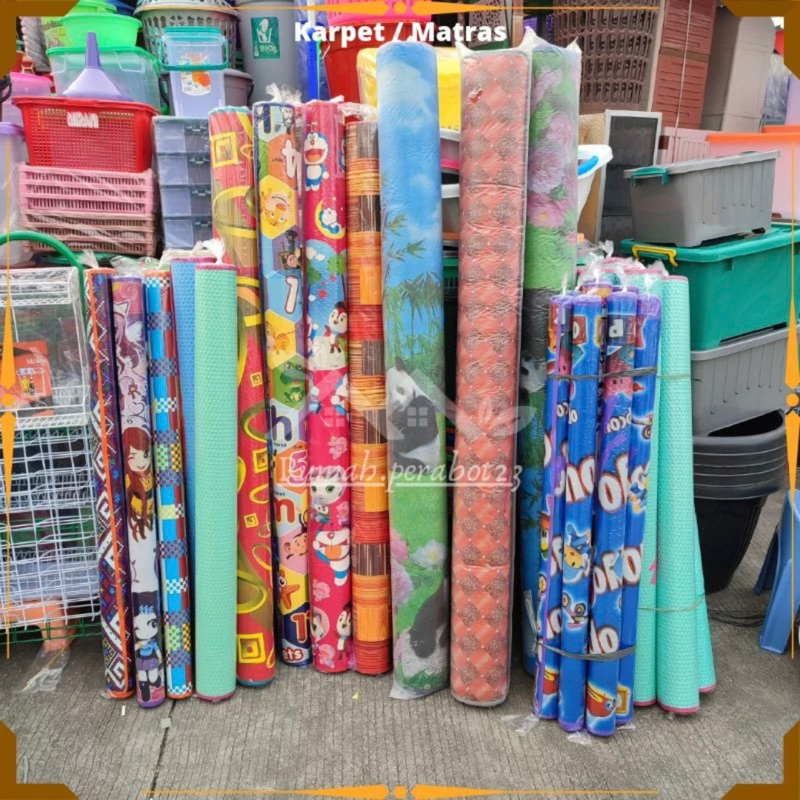 Jual Karpet Spons Matras Alas Tiker motif gambar / Polos / karakter ...