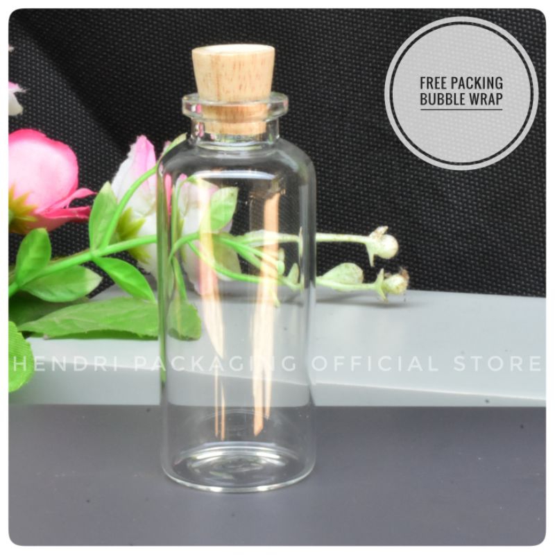 Jual Botol Kaca 30ml Tutup Kayu Gabus Craft - Natural | Shopee Indonesia