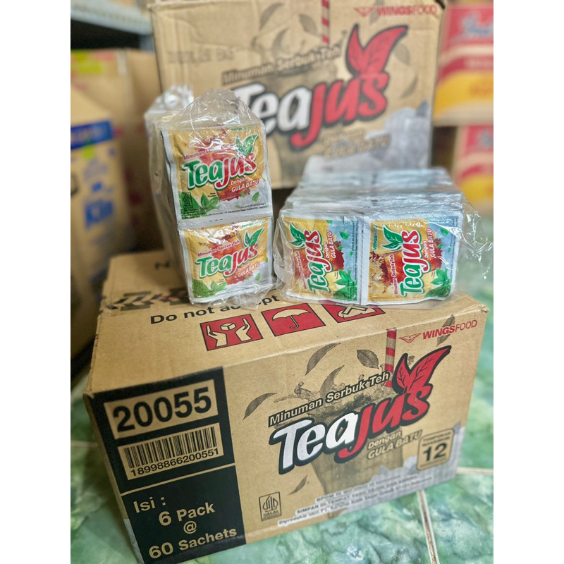 Jual Tea Jus Gula Batu Sachet Pack ( isi 60 sachet ) | Shopee Indonesia