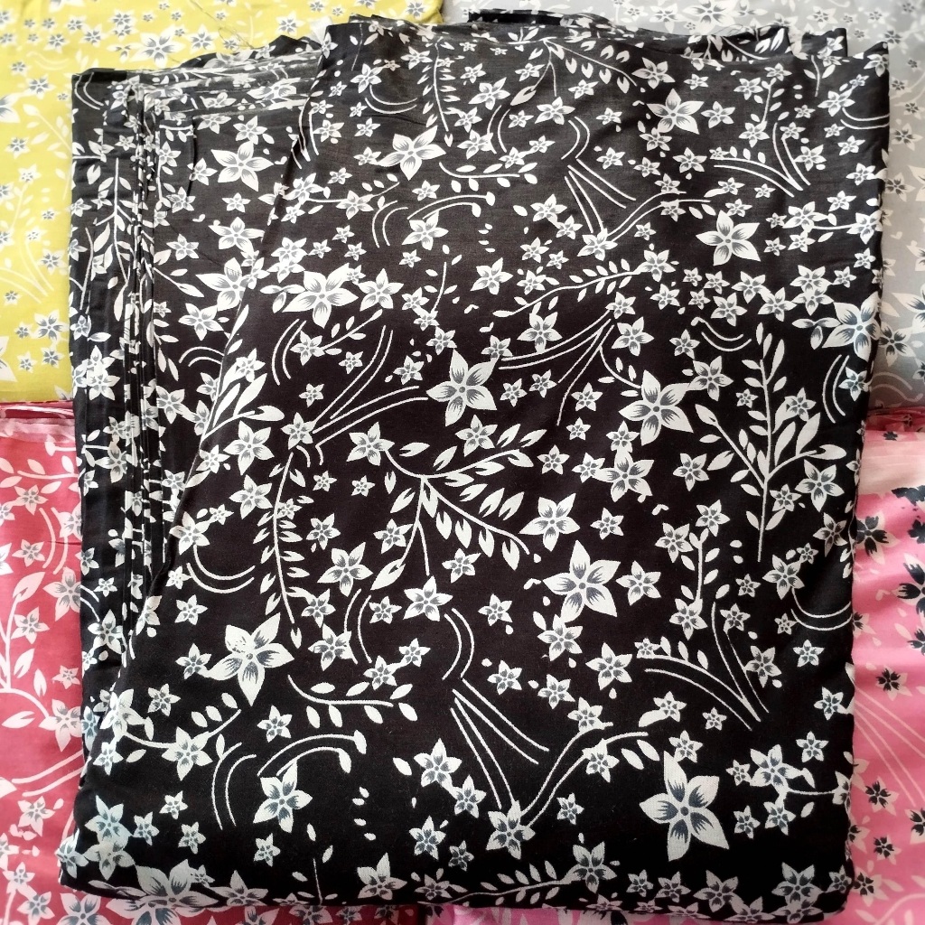 Jual Kain Rayon Motif Bunga Lembut Bahan Mukena Dan Daster (harga per 0 ...