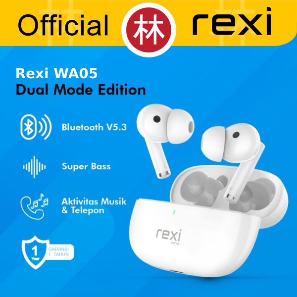 Jual Rexi WA05 Dual Mode Gaming Music Super Bass TWS Earphone BT 5.3 | Shopee Indonesia