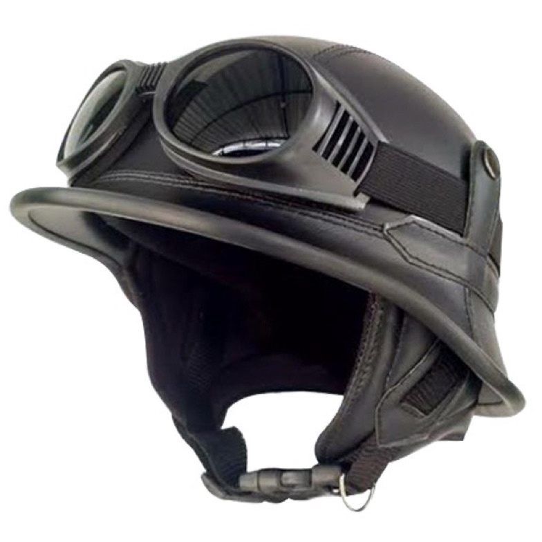 Jual Modis Helm retro millenial NAZI CRAZY kombinasi Kacamata/helm ...