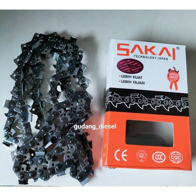 Jual Rantai Chainsaw/Senso Kecil 22 Inch Mata 38T (Potong) Sakai | Shopee Indonesia