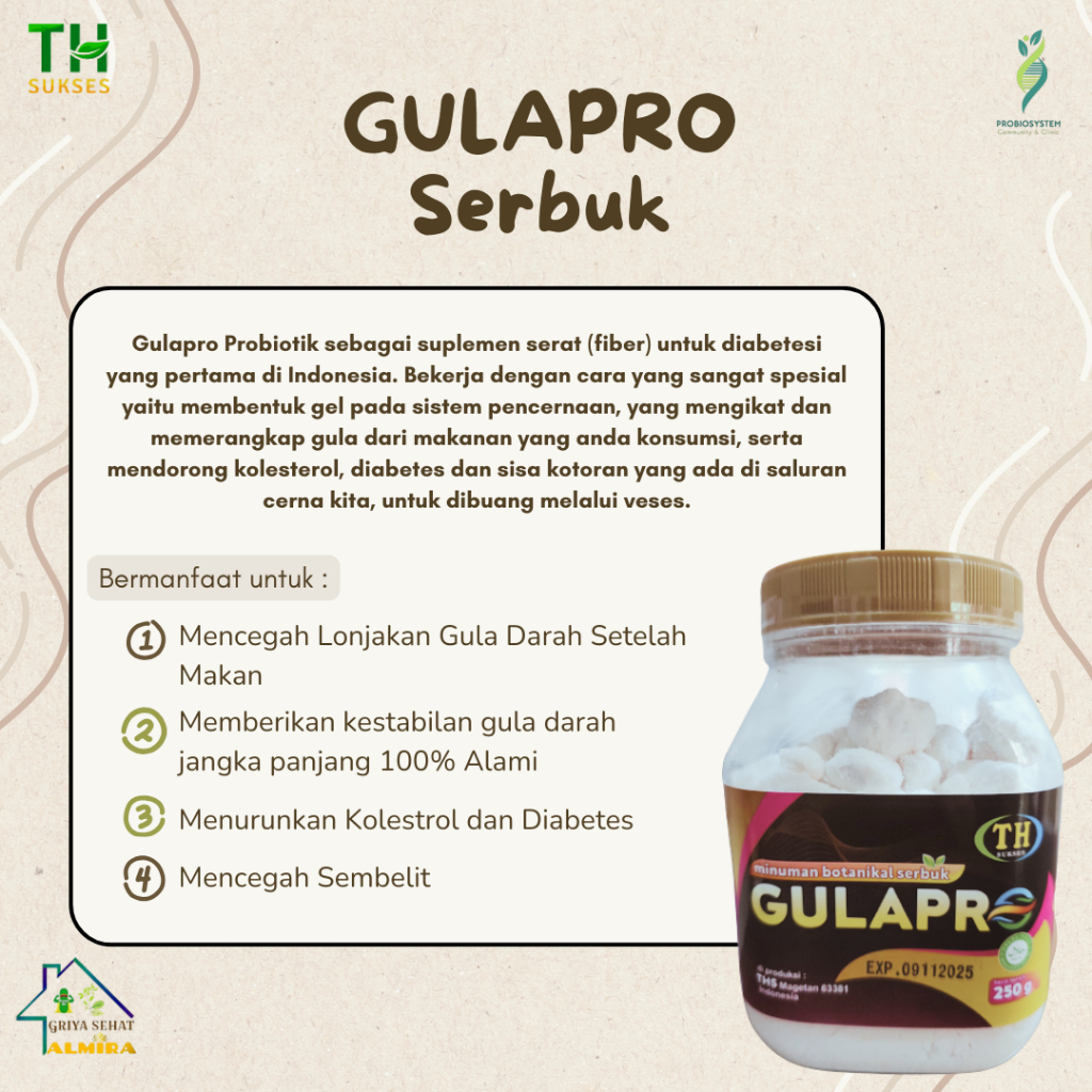Jual Bioth Gulapro Bubuk 250gr | 100% Gula Probiotik | Original ...