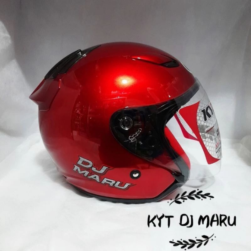 Jual HELM HALF FACE KYT DJ MARU KYT DJMARU SOLID HELM ORIGINAL | Shopee Indonesia