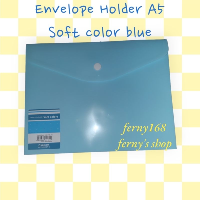 Jual Envelope holder A5 King Jim map kancing amplop dokumen A5 | Shopee ...
