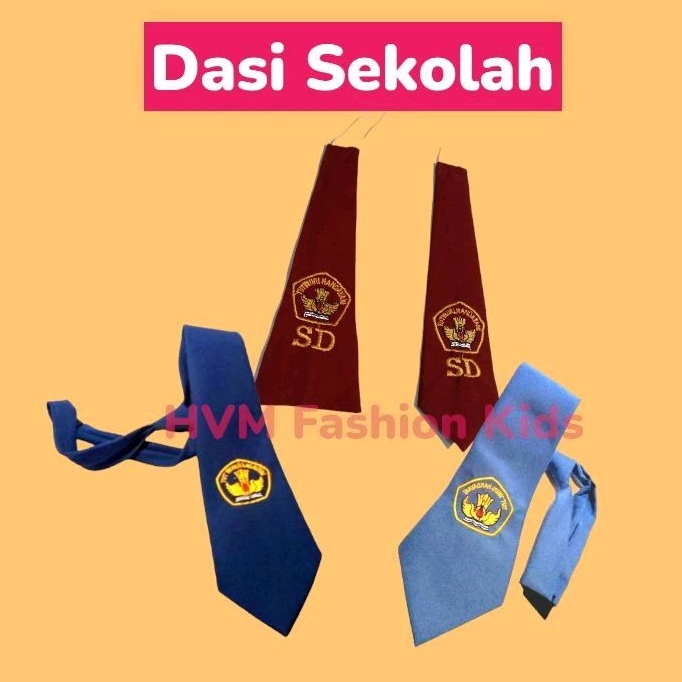Jual Dasi Sekolah SD MI SMP MTS SMA SMK Laki Laki Perempuan Logo ...