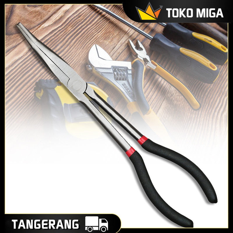 Jual Tang Lancip Panjang Baja Tang Jepit Lancip hidung panjang Tang ...