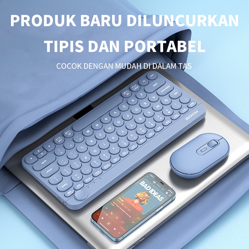 Jual Keyboard Bluetooth Wireless, Keyboard&Mouse 2in1, Diam dan enak ...