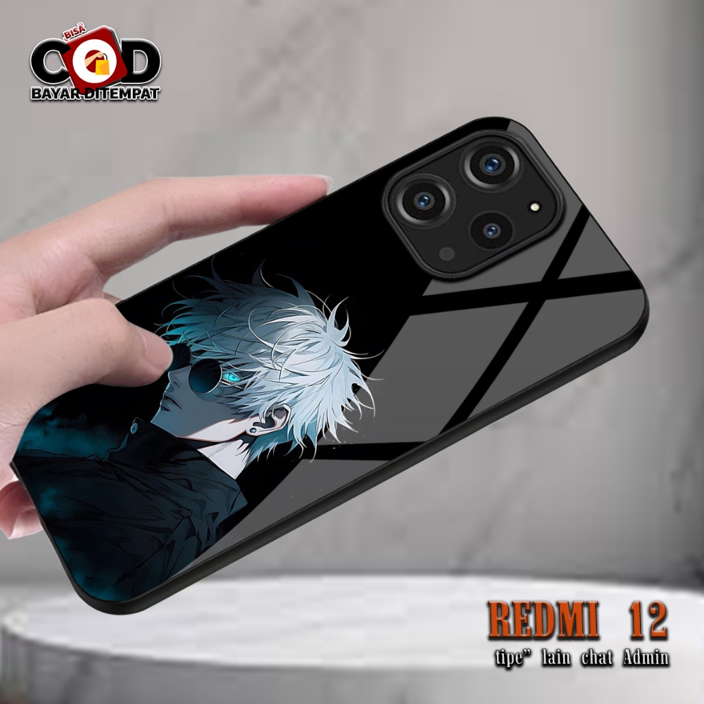 Jual ANIME SOFTCASE GLASS REDMI 12 4G NEW SEMUA MRK TIPE HP REDMI A2 A1 ...