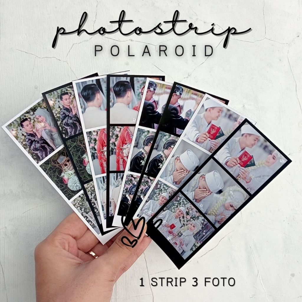 Jual Foto Polaroid Strip Cetak Photostrip Polaroid 3 Strip Foto Kodak ...