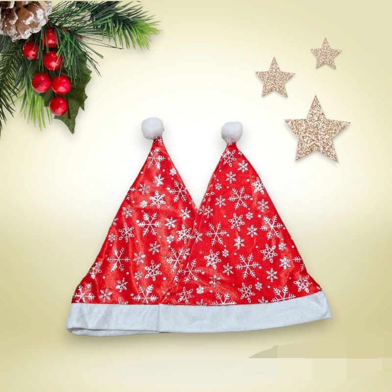 Jual Topi Santa Claus - Topi santa/Natal - Topi Merry Christmas - Natal ...