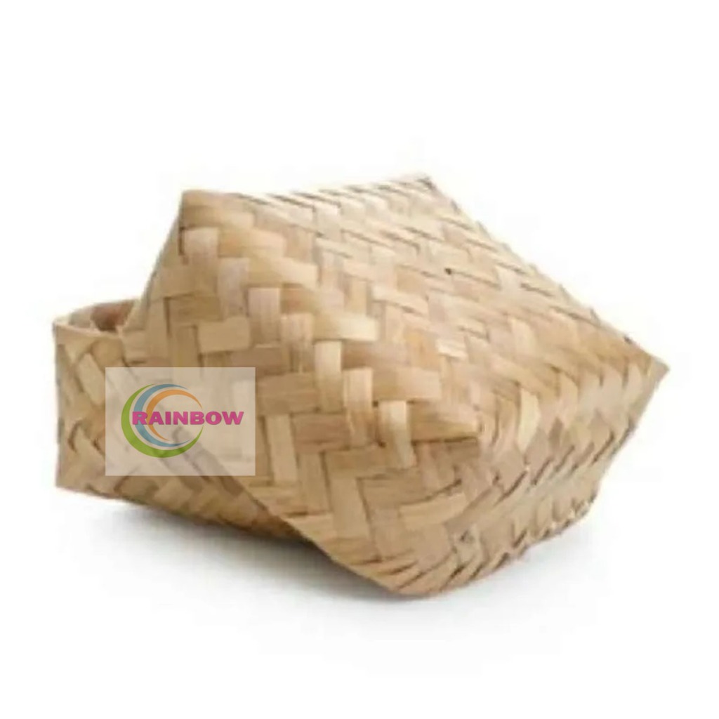 Jual Besek Bambu 13x13 Sepasang Murah Besek Nasi Berkat Kecil Besek ...
