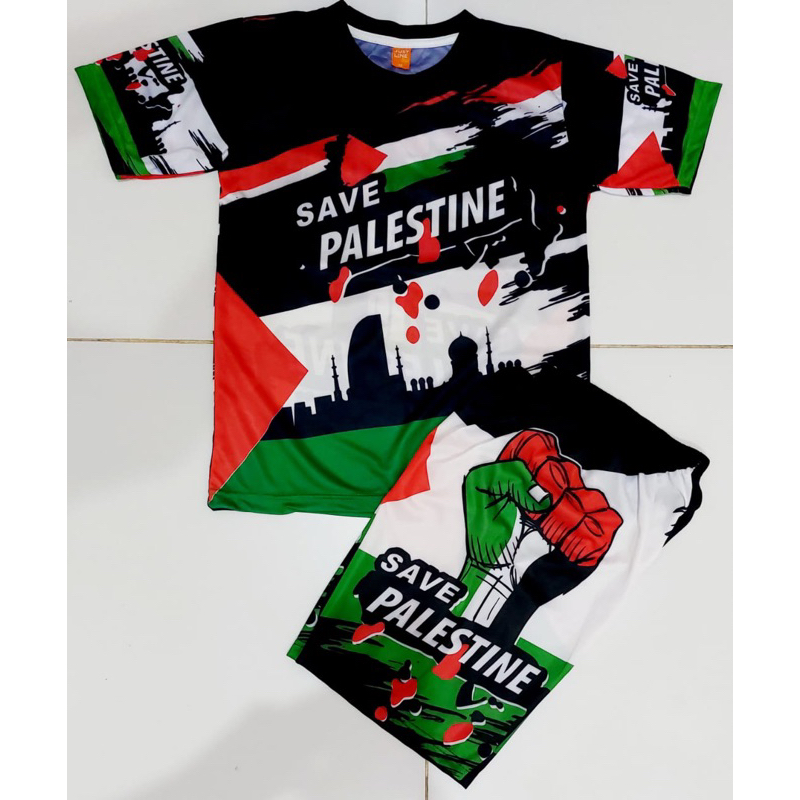 Jual SETELAN ANAk FULL PRINTING PALESTINE SAVE GAZA PALESTINA TERBARU ...