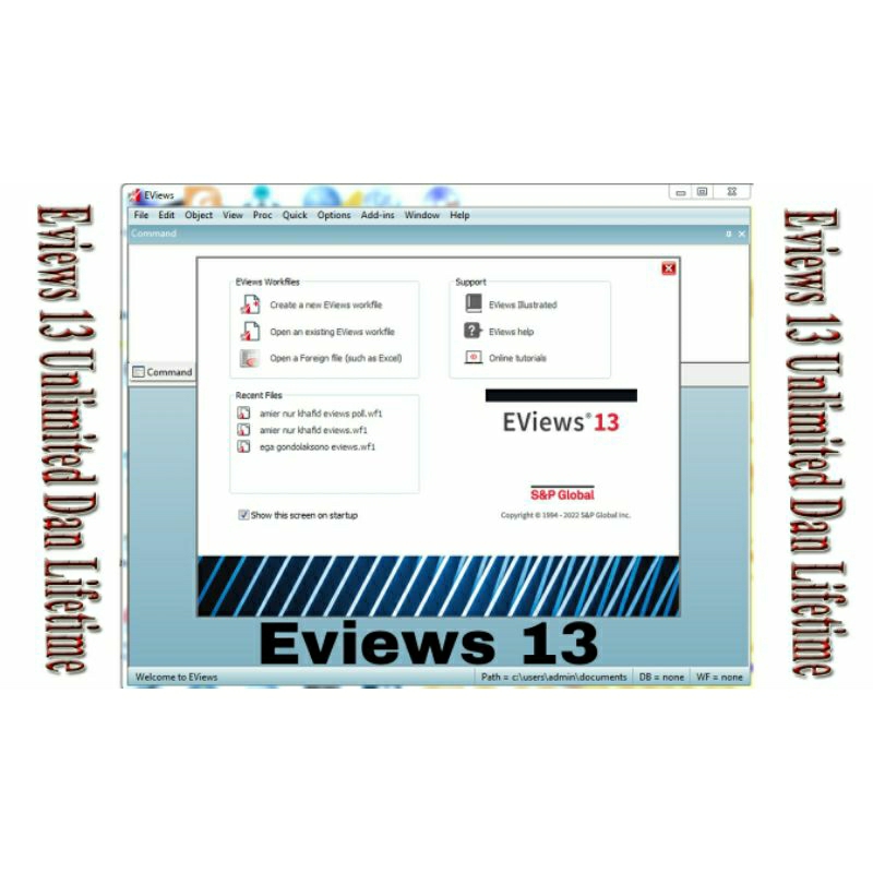 Jual Eviews 13 Unlimited Dan Lifetime (Full Version) | Shopee Indonesia