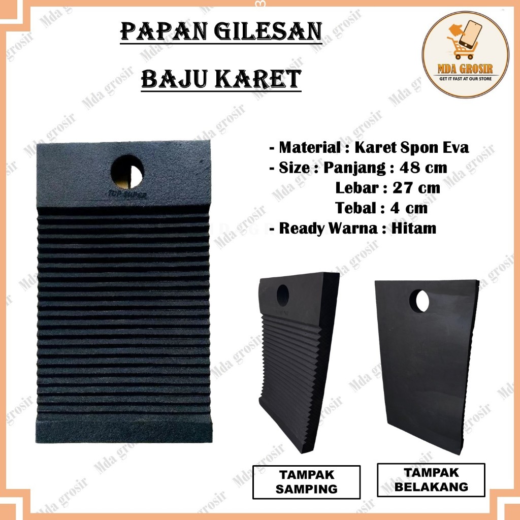 Jual [MDAGROSIR] PAPAN GILESAN CUCI BAJU BAHAN KARET SPON TEBAL ...