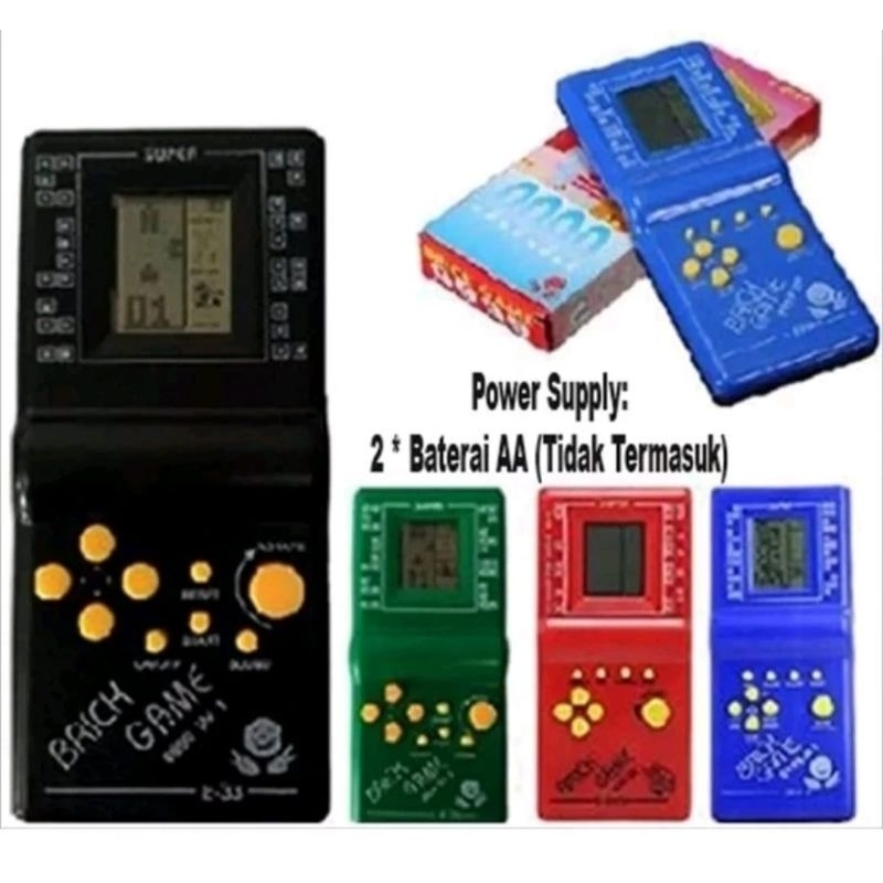 Jual (GROSIR) MAINAN GAME JADUL TETRIS BALOK MINI GAMEBOT GIMBOT BRICK ...