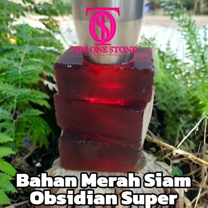Jual [TOS] Bahan Merah Siam Obsidian Super | Shopee Indonesia
