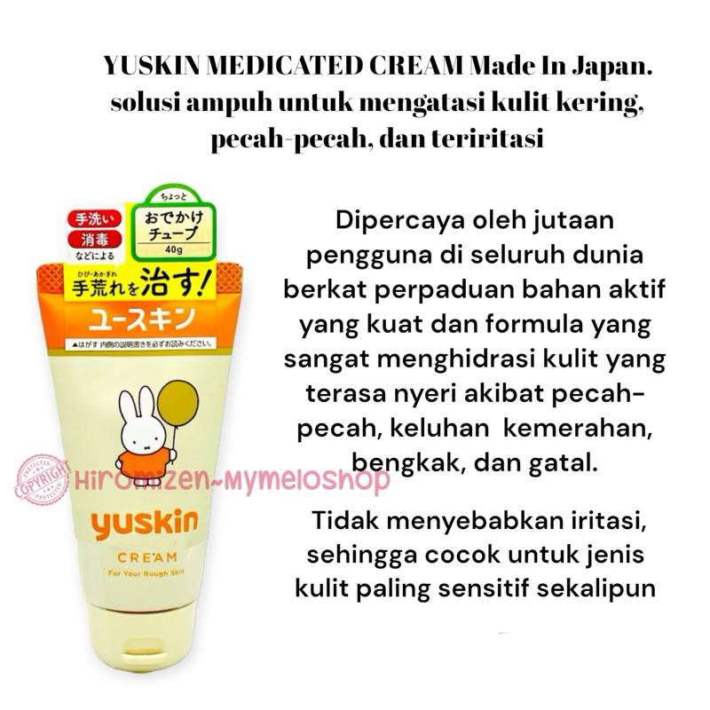 Jual YUSKIN MEDICATED CREAM KULIT PECAH PECAH IRITASI SENSITIVE SKIN MADE IN JAPAN | Shopee ...