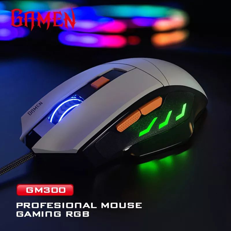 Jual GAMEN GM300 Mouse Gaming wired RGB 7200 Dpi Macro Button USB ...