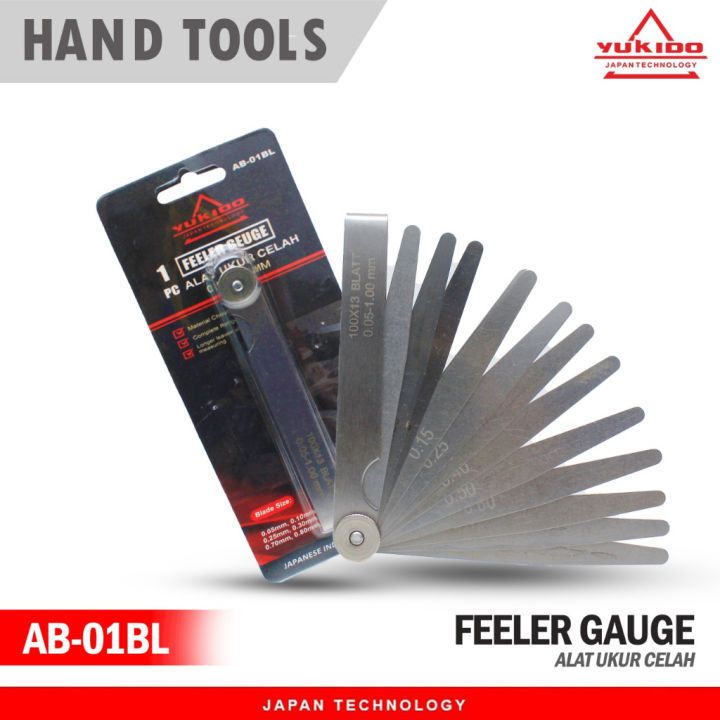 Jual Feeler Gauge YUKIDO Alat Pengukur Celah Lubang Set Lengkap ...