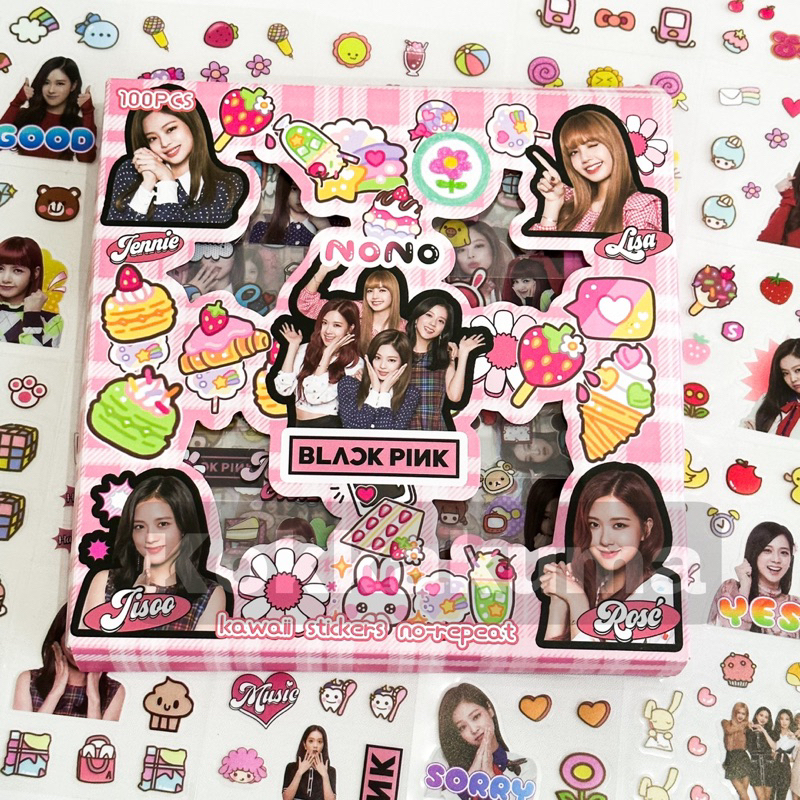 Jual ( KKM ) NONO BLACKPINK Sticker Box 2D Dekorasi Anak Cewek ...